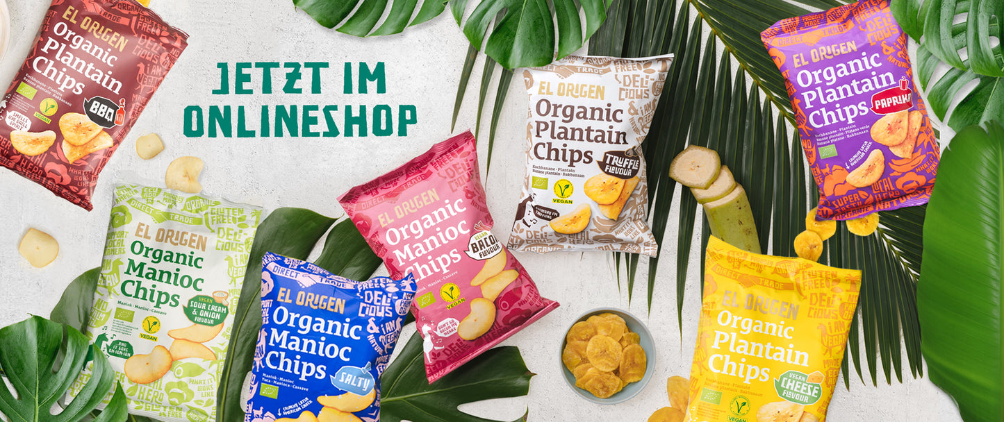 el origen food organic chips - the crunchy snack from Latin America
