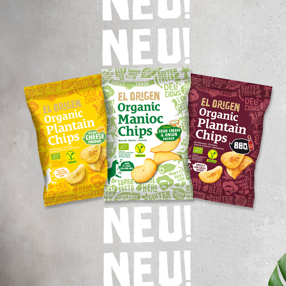 el origen food Bio Chips - der crunchy Snack aus Lateinamerika