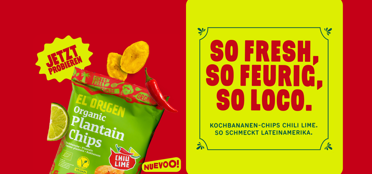 el origen food Bio Chips - der crunchy Snack aus Lateinamerika
